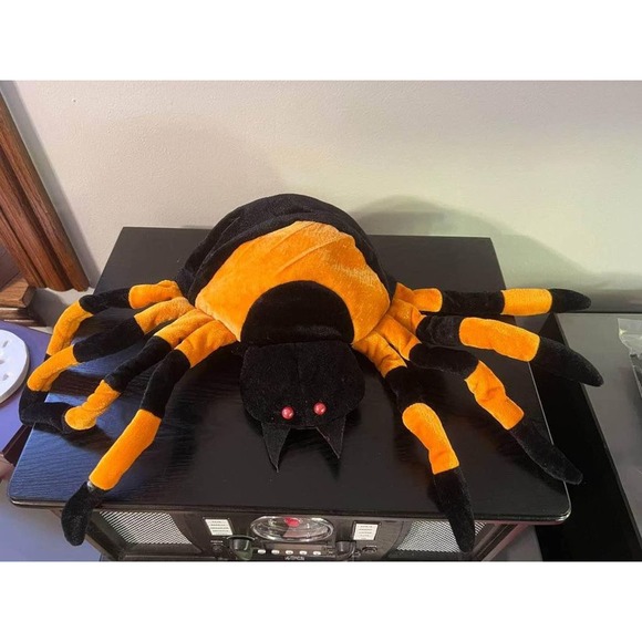 None | Party Supplies | Orange And Black 8 Leg Spider Hat Halloween ...